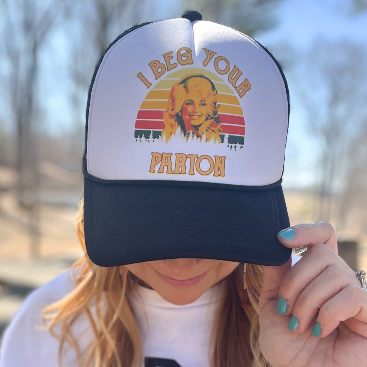 I Beg Your Parton Dolly Hat – Feathered Darlin' Boutique